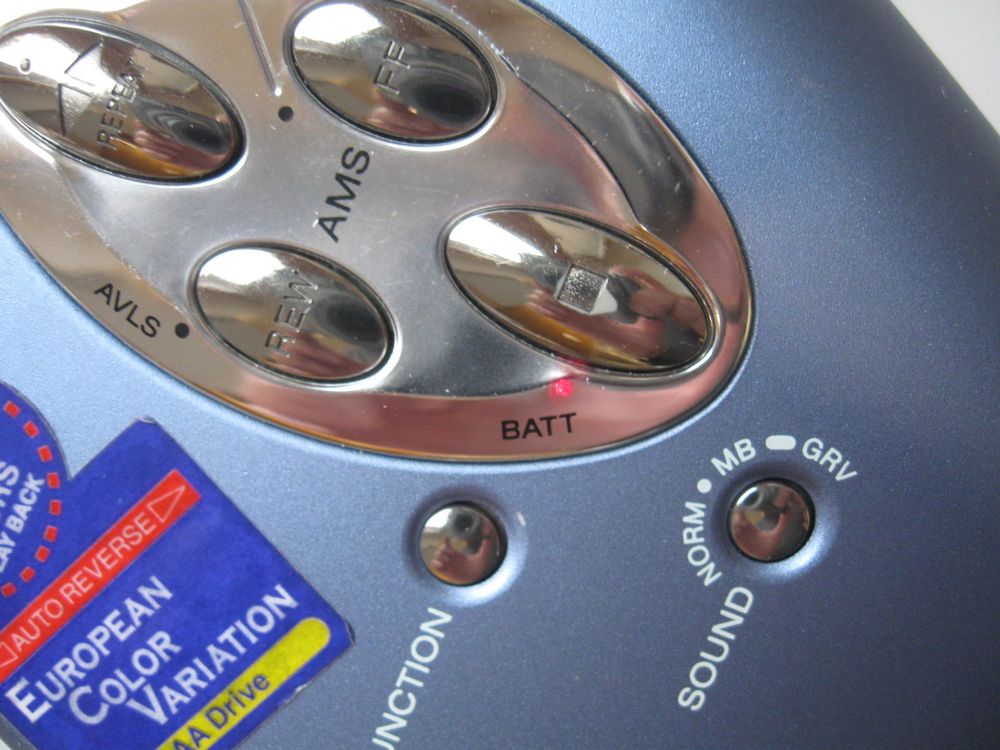 SONY Walkman WM-EX521 Kassettenspieler Misty Blue Metal Body (Gebraucht ...