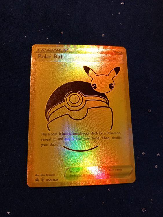 Poké Ball GOLD Secret Rare (EN) SWSH Black Star Promos 146 (Neu (gemäss ...
