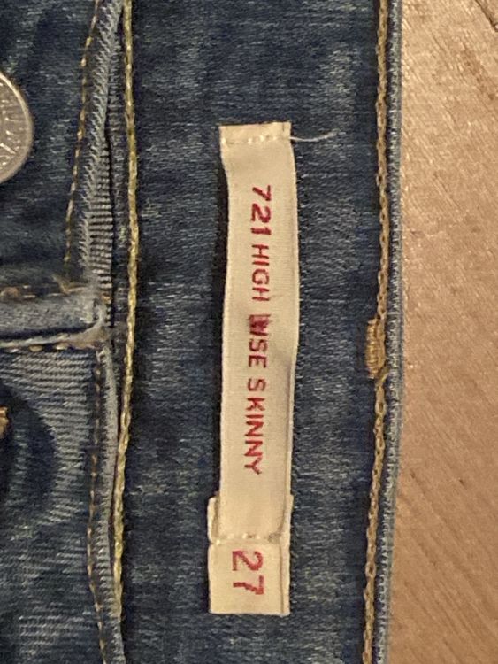 Levi's 721 High Waist Skinny Jeans Gr. 27 | Kaufen auf Ricardo