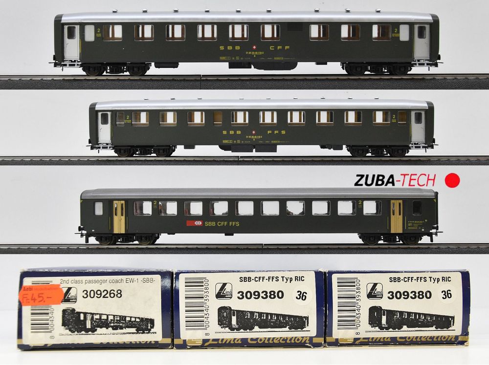 Lima 3x Personenwagen EW I SBB H0 GS mit OVP (Gebraucht) in St. Gallen für CHF 36 – mit ...