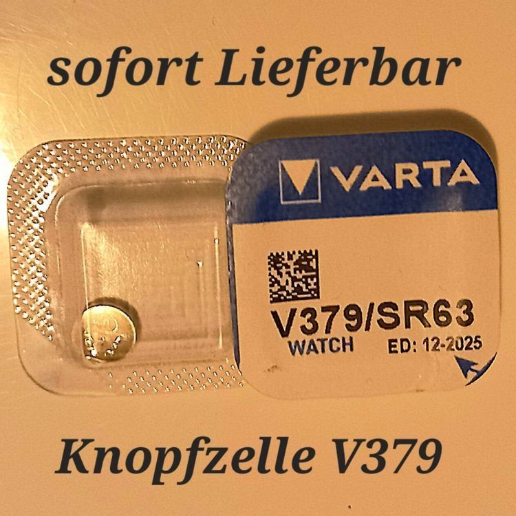 👉👉VARTA Silberoxid-Knopfzelle V379/SR63, 1,55 V 👈👈, (Neu und ...