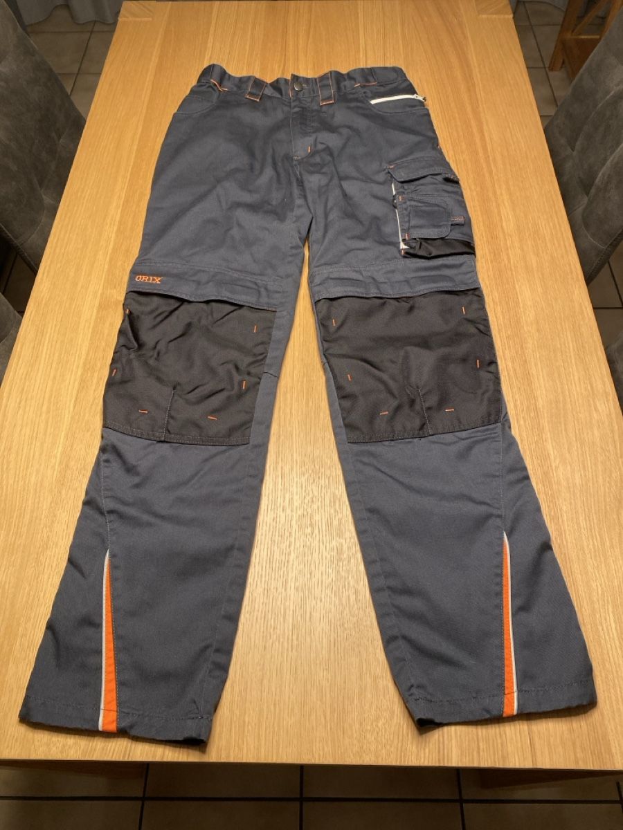 ORIX Top Zustand Arbeitshose, Grau-Orange, Grösse 40 (Neu (gemäss ...