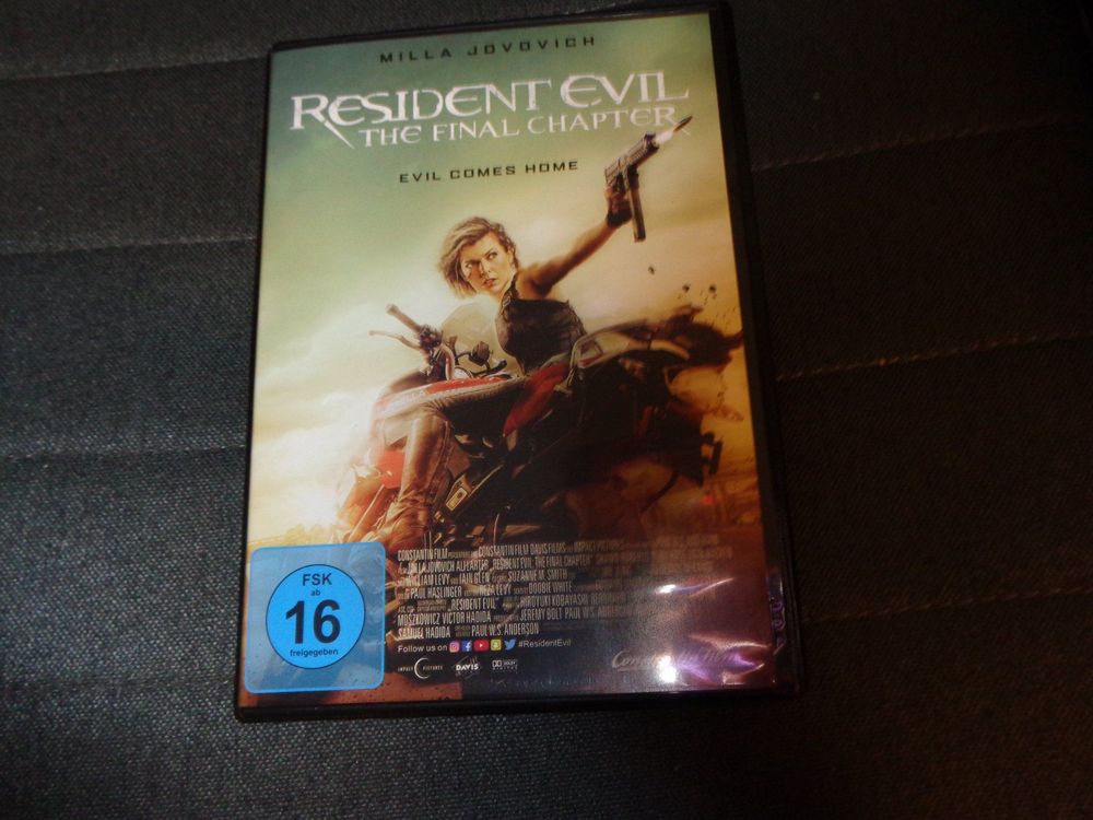 Resident Evil - The Final Chapter DVD (Gebraucht) in Olten für CHF 1.9 ...