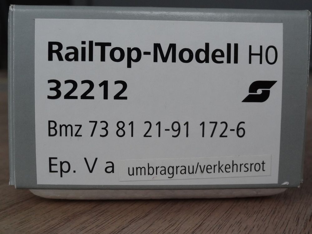 H0 Railtop 32212 ÖBB Bmz Epoche V NEU ! (Neu und originalverpackt) in ...