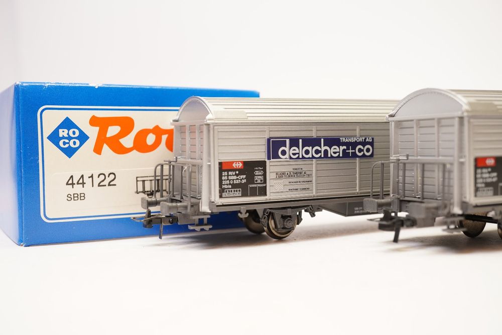 2ß Roco 44122 SBB Güterwagen 2x HBIS Delacher (Gebraucht) in Uetendorf ...