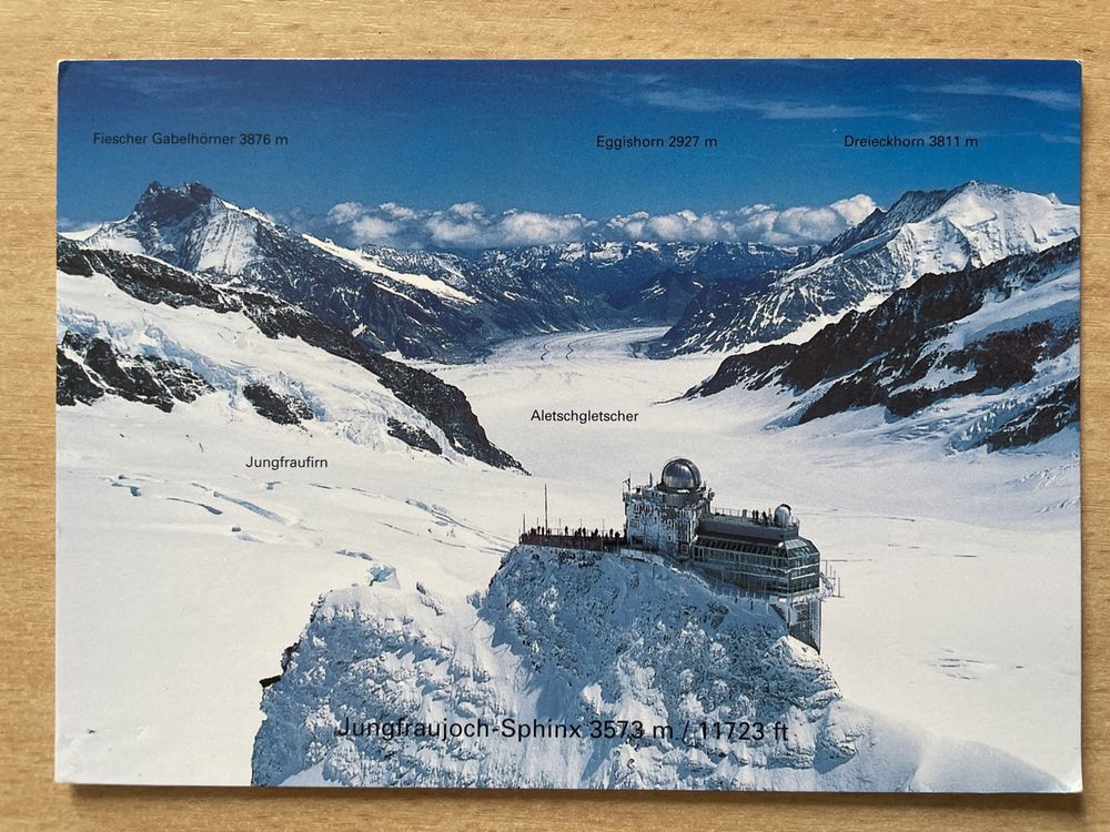 Ansichtskarte Jungfraujoch Sphinx 1990er Jahre, Berge | Kaufen auf Ricardo