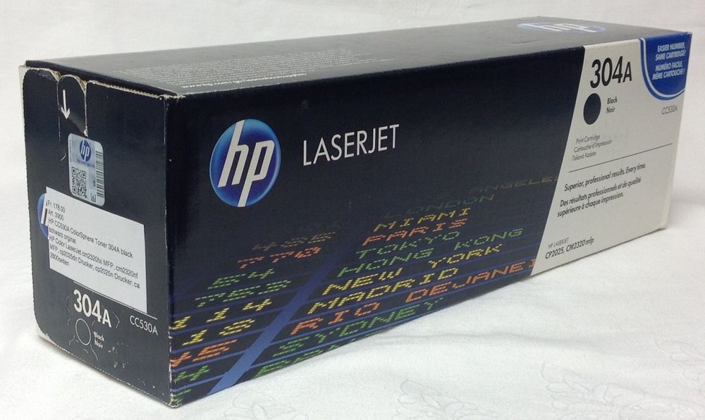 HP CC530A ColorSphere Toner 304A black schwarz orginal (Neu (gemäss ...