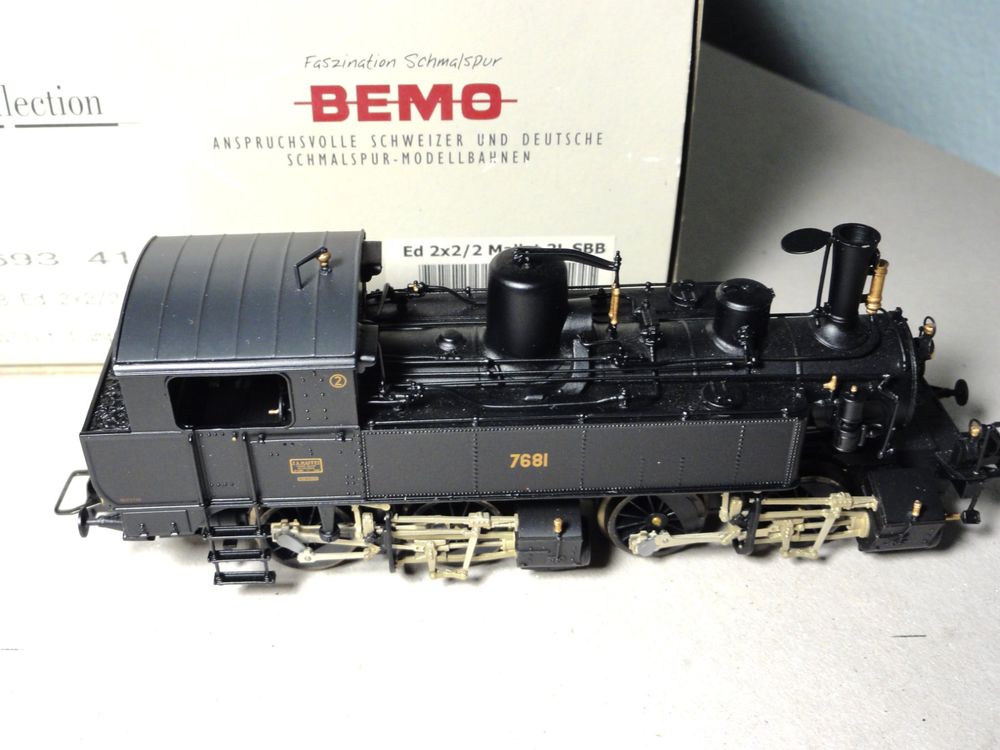 BEMO MetalCollection H0/DC - SBB 7681 Ed 2x2/2 Mallet Lok (Gebraucht ...