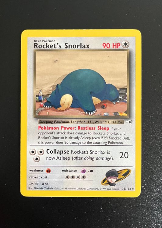 Pokémon Rocket’s Snorlax 33/132 (Gebraucht) in Fällanden für CHF 8 ...