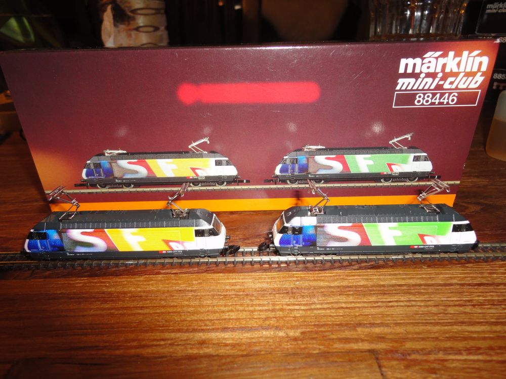 Doppelpack 2 x E-Lok Re460 SBB Märklin 88446 Spur Z (Neu (gemäss ...