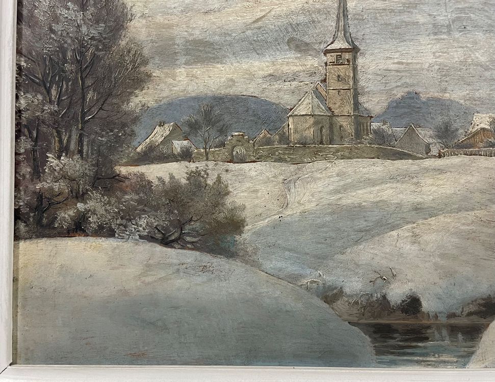 Winterlandschaft Gemälde mit faszinierendem Anblick (Gebraucht) in Root für CHF 10 – mit ...