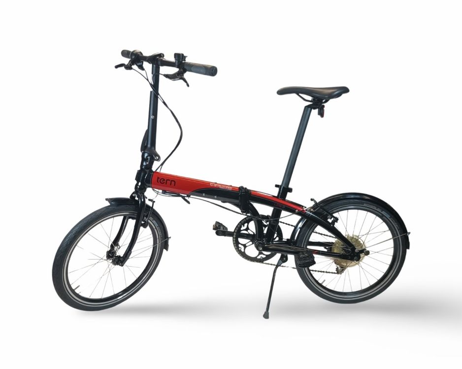 TERN Link D8 Klappvelo schwarz-rot mit Tragtasche CarryOn 2 | Kaufen auf Ricardo