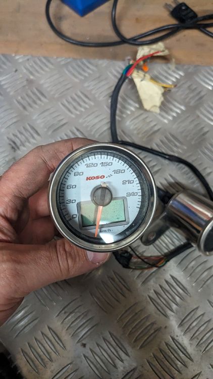 Koso Tacho Set Chrom Motorrad Custom Umbau (Gebraucht) in Schötz für ...