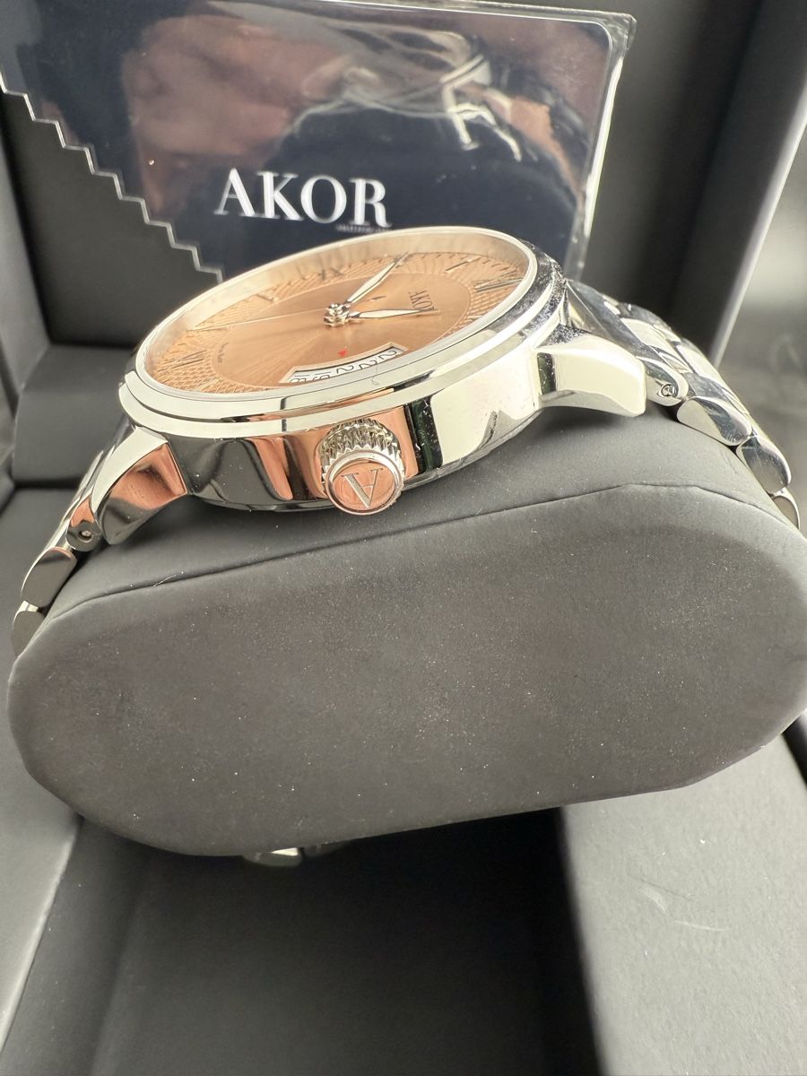 Montre AKOR Automatic Golden Crystal Swiss Made New Full Set (Neu und ...