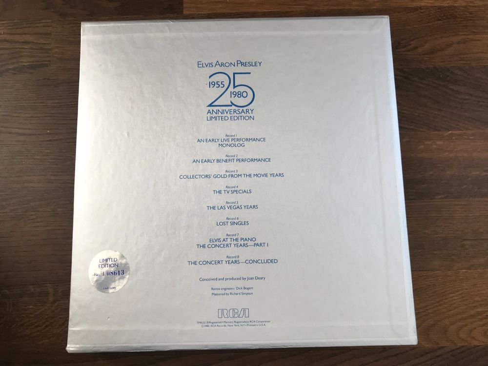 ELVIS ARON PRESLEY - 1955-1980 / 25 Anniversary, Limited 8Lp (Gebraucht ...