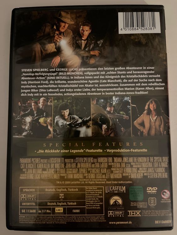 Indiana Jones (2008) DVD 📀 (Neu (gemäss Beschreibung)) in Sierre für CHF 1.95 – mit Lieferung ...
