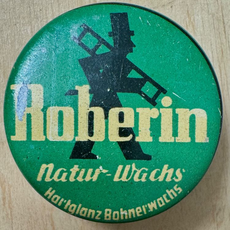 Kleine alte Blechdose ROBERIN Natur-Wachs Probedose 4 cm (Gebraucht) in Rothrist für CHF 28 ...