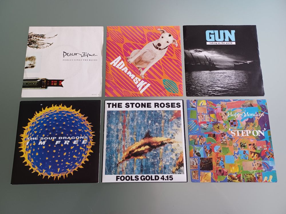 7" Vinyl Sammlung Brit Pop Rock Indie Stone Roses u.a. (Gebraucht) in ...