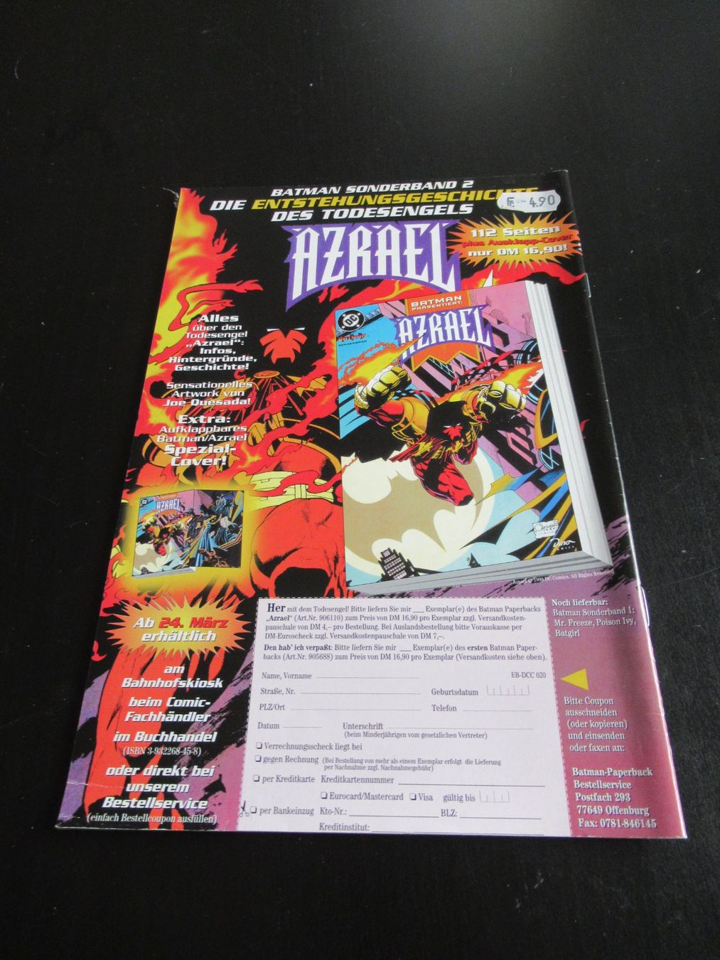 Azrael Ash Crossover Comic Heft Nr. 20 - Top Zustand! (Gebraucht) in ...