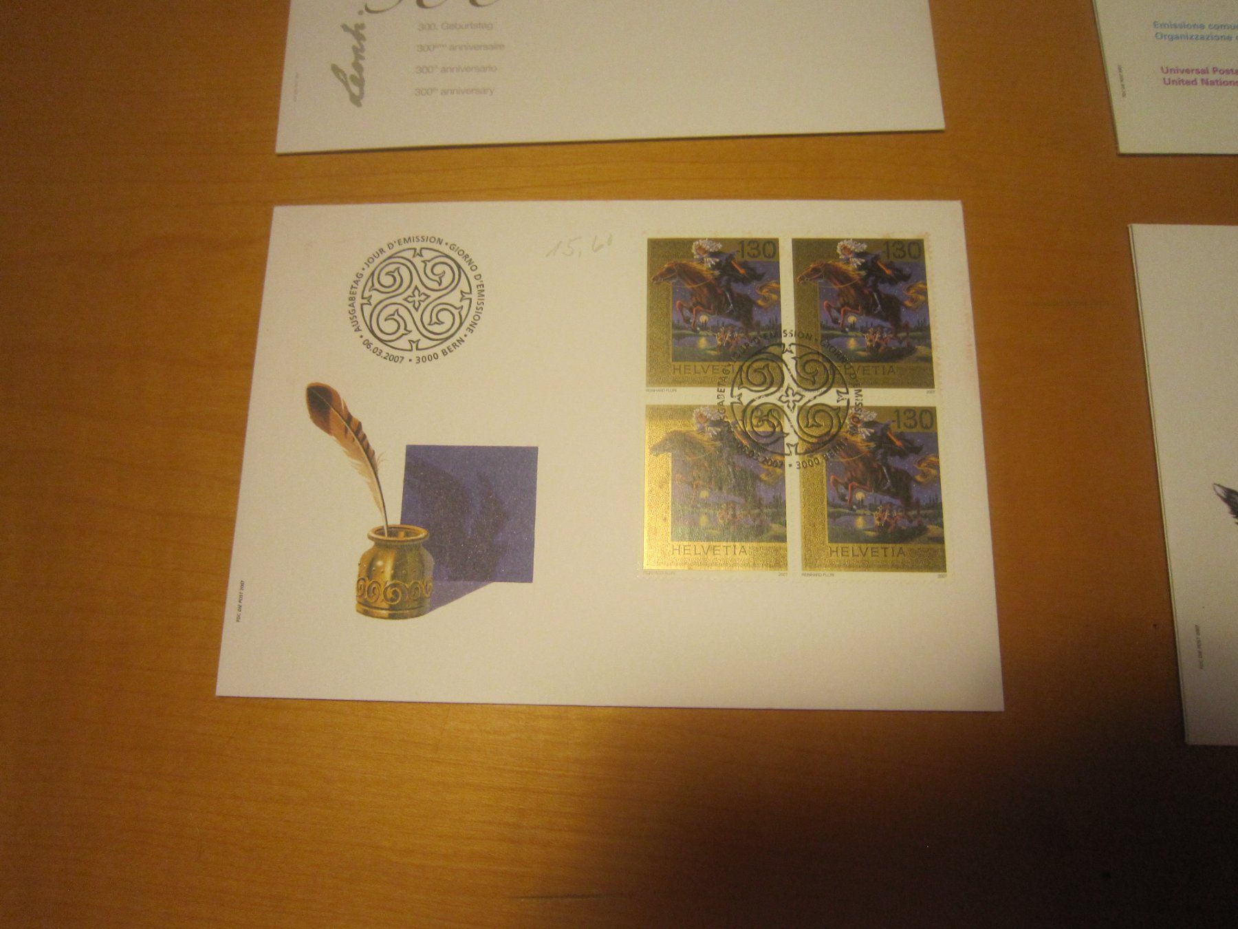 CH 2007 FDC 4 schöne FDC AB NUR 75 RP (Gebraucht) in Gordola für CHF 1 ...