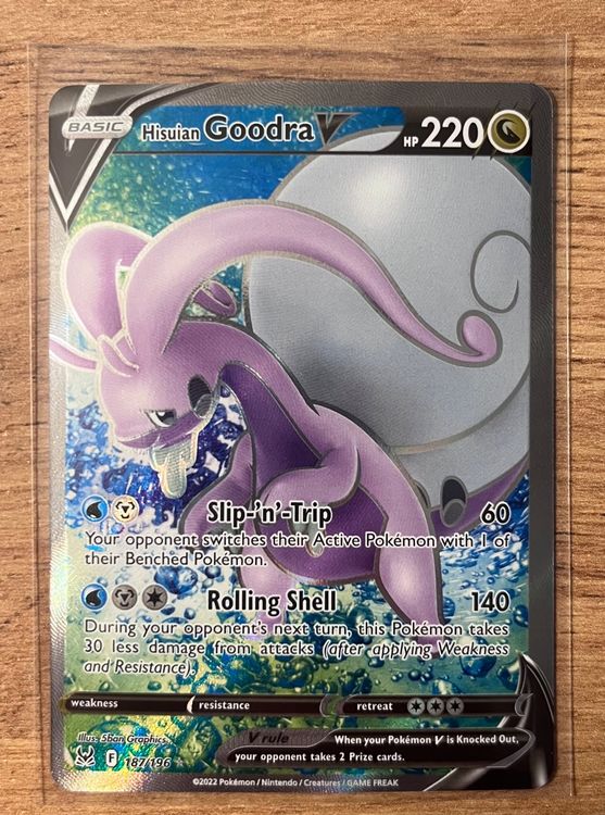 Hisuian Goodra V FULL ART 187/196 Pokemon Lost Origin (Neu (gemäss ...