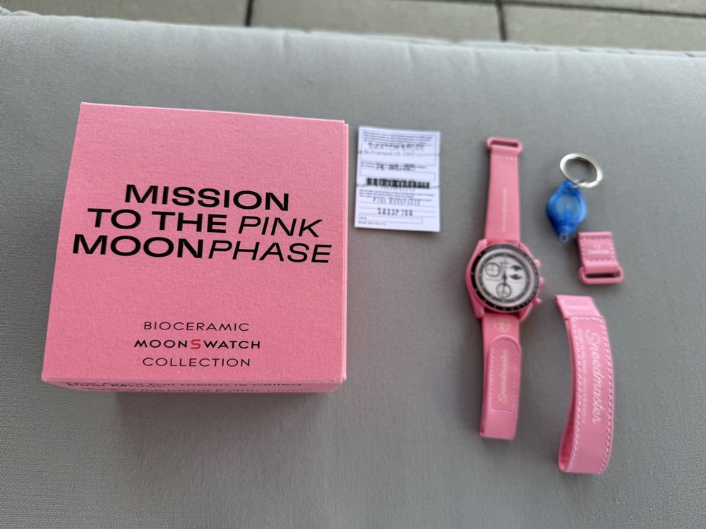 Omega x Swatch Moonswatch Mission to the Pink Moonphase (Neu und ...