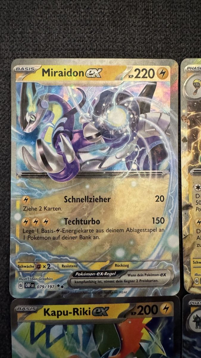 Pokemon Karten, 4 Elektro- Ex Karten, Top Zustand! (56) (Neu (gemäss ...