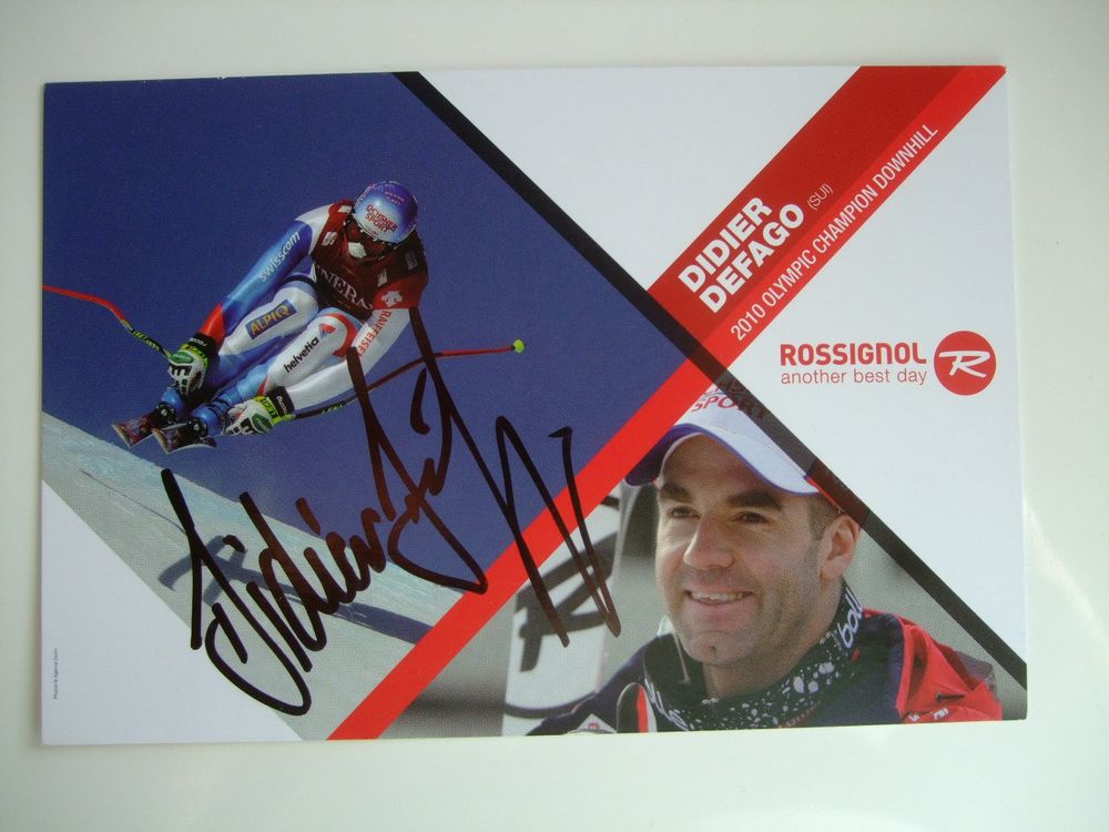 DIDIER DÈFAGO (CH) SKISTAR HANDSIGNIERT TOP AK | Kaufen auf Ricardo