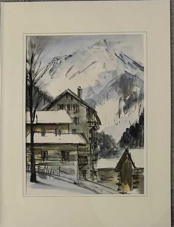 Jean-Pierre Rémon 1928 Landschafts Aquarell (Gebraucht) in Hochdorf für CHF 25 – mit Lieferung ...