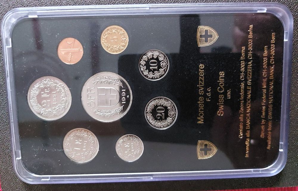 Münzsatz Schweiz 1991 stgl. (Neu (gemäss Beschreibung)) in Arch für CHF 100 – mit Lieferung auf ...
