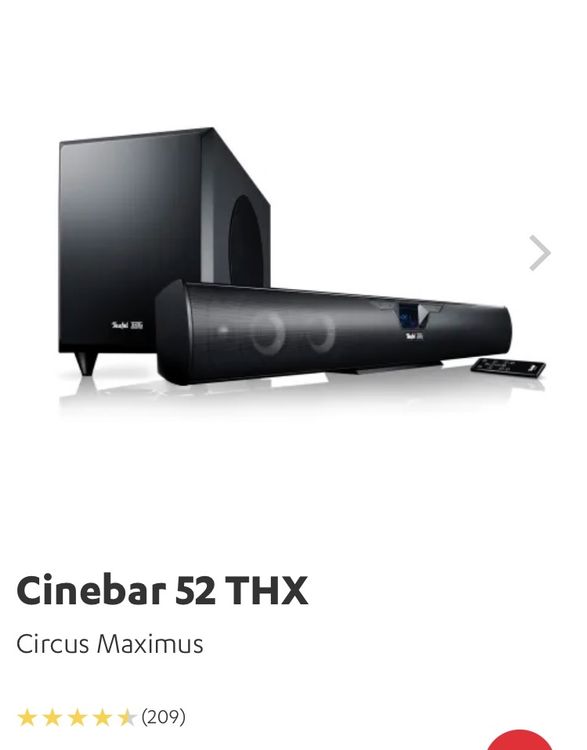 Teufel Cinebar 52 THX Soundbar Surround System (Gebraucht) in Gersau ...