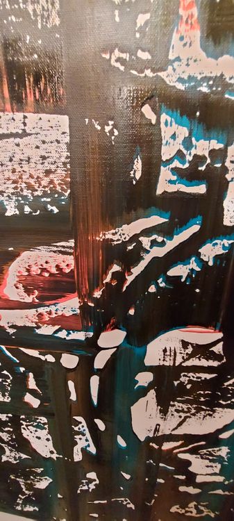 Gemälde Abstrakt von mir selbstgemalt 80×80 | Kaufen auf Ricardo