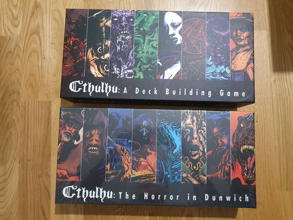 Cthulhu Deck-building game + Expansion (Kickstarter edition) (Neu und ...