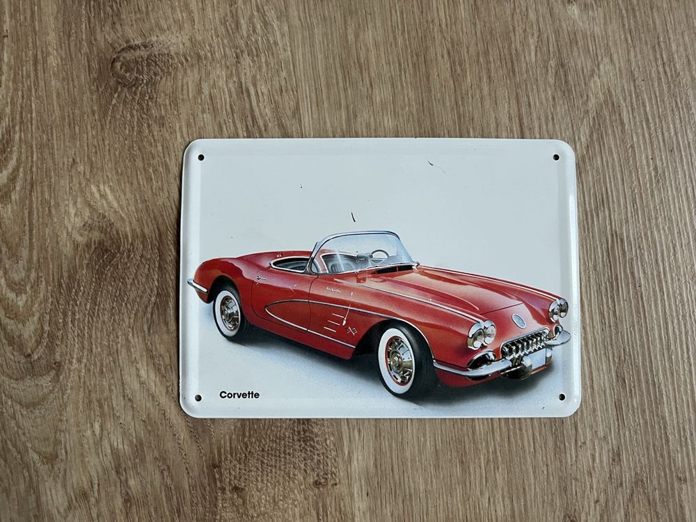 Metallschild “Corvette” Auto (Gebraucht) in Zürich für CHF 5 – mit ...