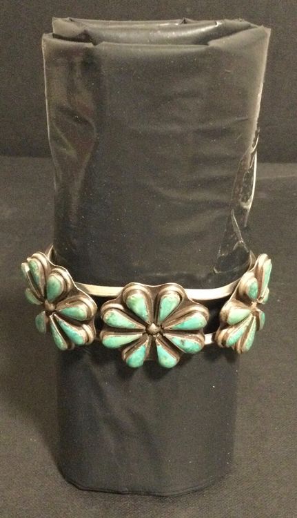 Designer Silber Armreife mit Türkis Steinen | Kaufen auf Ricardo