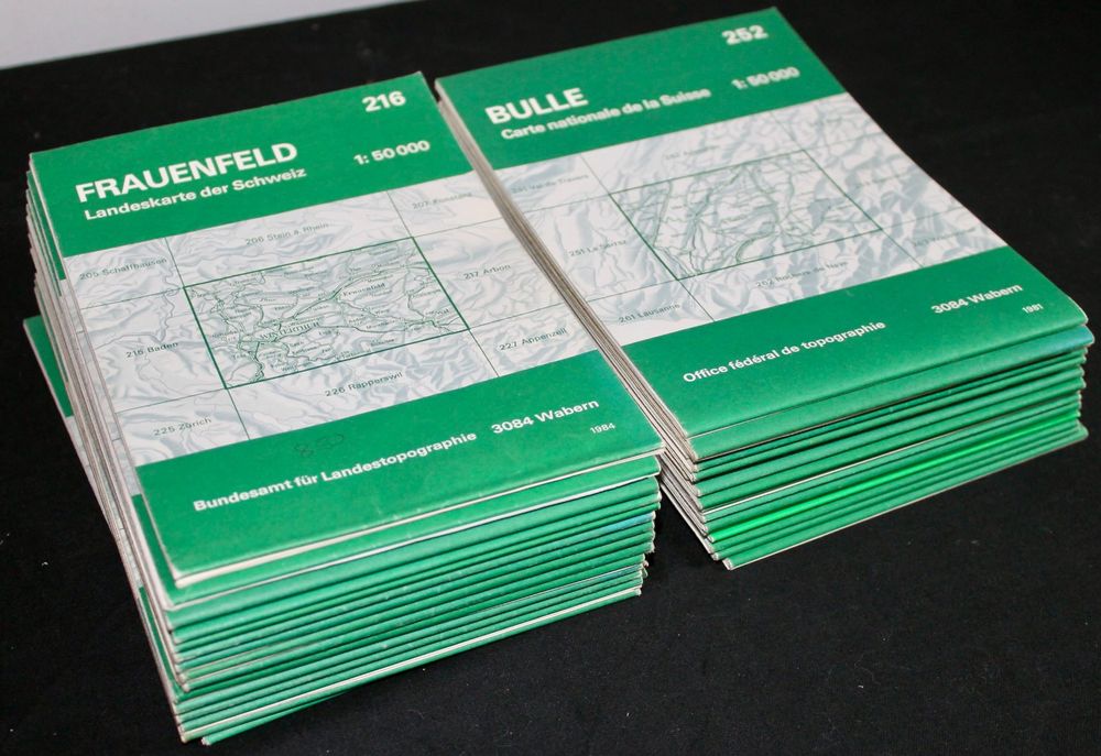 31 Landeskarten der Schweiz 1: 50'000 (Gebraucht) in Kirchlindach für ...