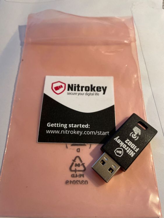 Nitrokey FIDO2 USB Dongle (2-Faktor, passwortloses Login) (Gebraucht) in für CHF 10 – mit ...