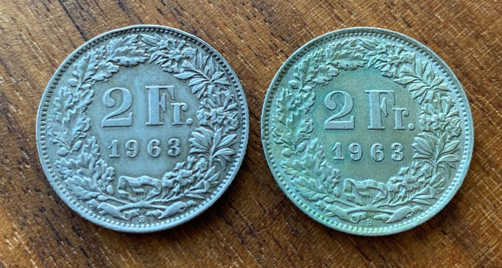 Schweiz 2 x 2 Franken 1963 Silber | Kaufen auf Ricardo