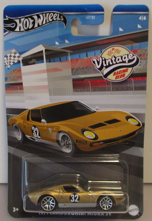 HOT WHEELS 1971 LAMBORGHINI MIURA SV - HRT81 (Neu und originalverpackt ...