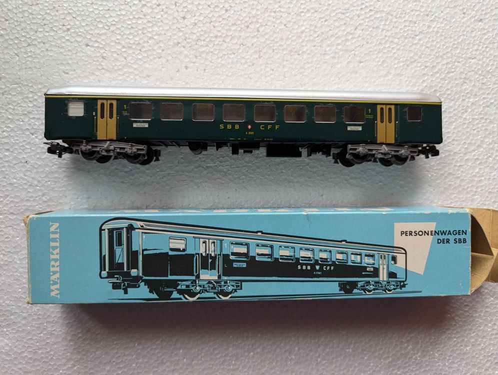 Personenwagen A 2561 der SBB-CFF, Märklin 4066, in OVP (Gebraucht) in Lanzenhäusern für CHF 10 ...