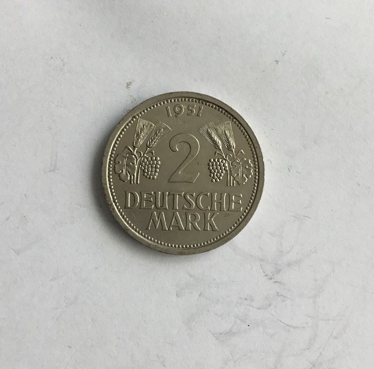 2 Deutsche Mark 1951 J | Kaufen auf Ricardo