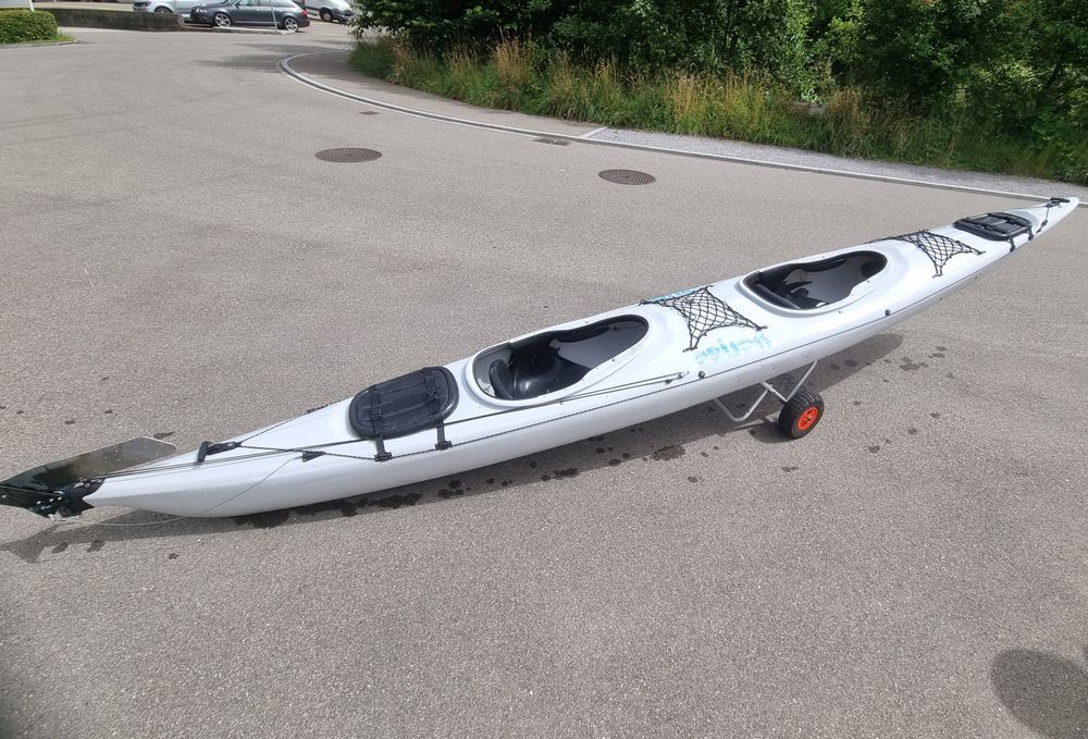 Prijon Odyssee Doppelkayak (Kajak), mit Ruderanlage, weiss (Gebraucht ...