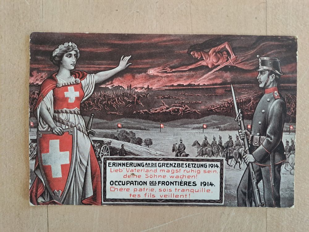 uralte AK Grenzbesetzung 1914 per Feldpost nach Oberburg BE (Gebraucht) in Ostermundigen für CHF ...