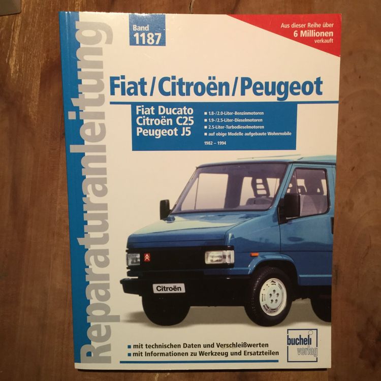 Fiat Ducato Citroen C25 Peugeot J5 - Reparaturanleitung 1187 | Kaufen ...