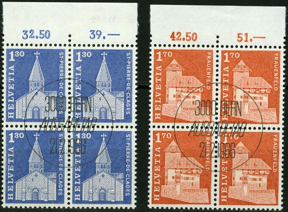 1966_VB SBK 421+423; ET SS "Bern" gestemp; Original verpackt (Neu und originalverpackt) in Thun ...