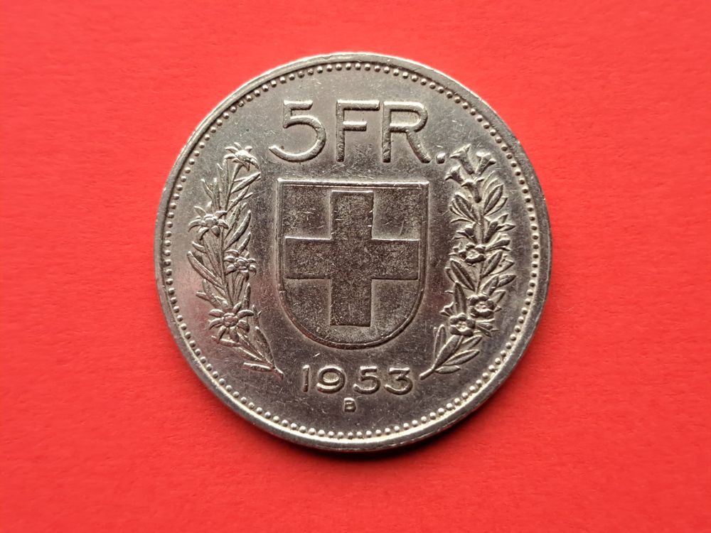 5 Franken Silber 1953 (Gebraucht) in Mollis für CHF 10 – mit Lieferung auf Ricardo kaufen