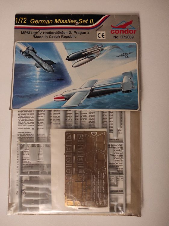 Deutsches Flugkörper Set II, WWII, Bausatz von Condor 1/72 (Neu und ...