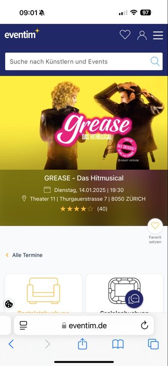 Grease Tickets Zürich (Neu (gemäss Beschreibung)) in Recherswil für CHF ...