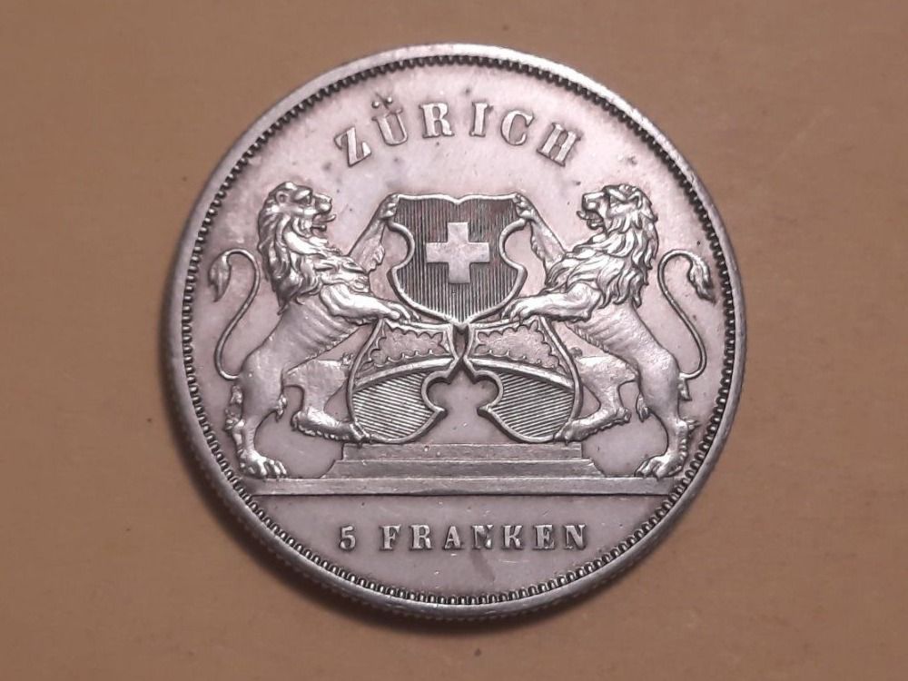 Schweiz 5 Franken Eidgenössisches Schützenfest Zürich 1859 (Gebraucht) in Buchs SG für CHF 232 ...