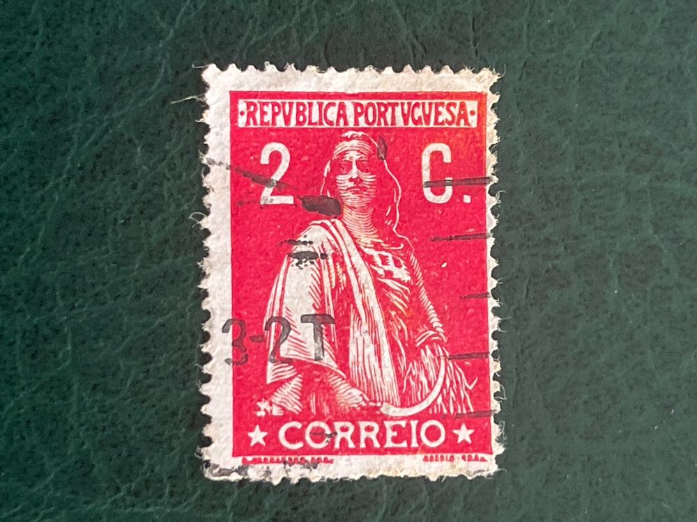 Portugal 2c rote Briefmarke (Gebraucht) in Chiasso für CHF 0.5 – mit ...